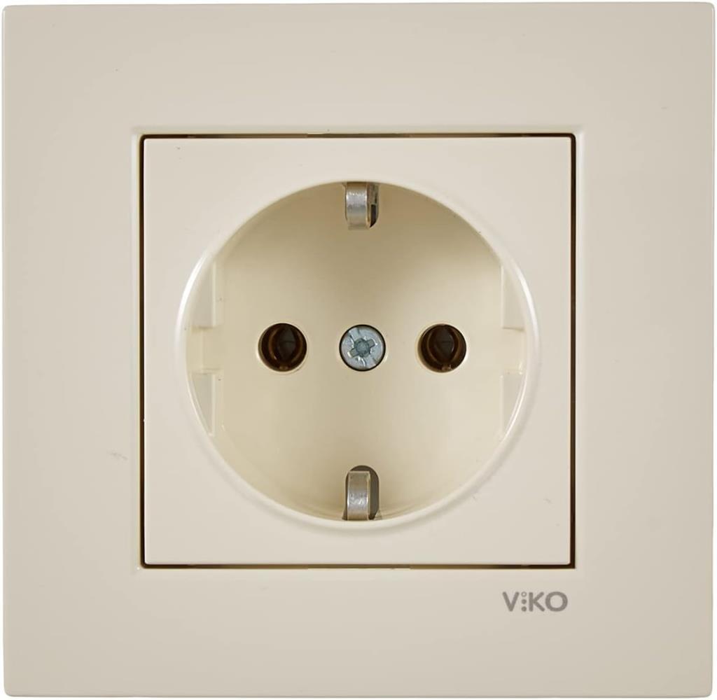 Viko Karre Krem Topraklı Priz Çerçeve Dahil - 0.00 TL + KDV